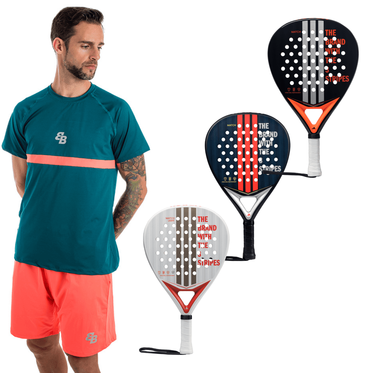Men's Beginner Padel Kit: Belen Berbel Gear & Adidas Racket – Padelsouq