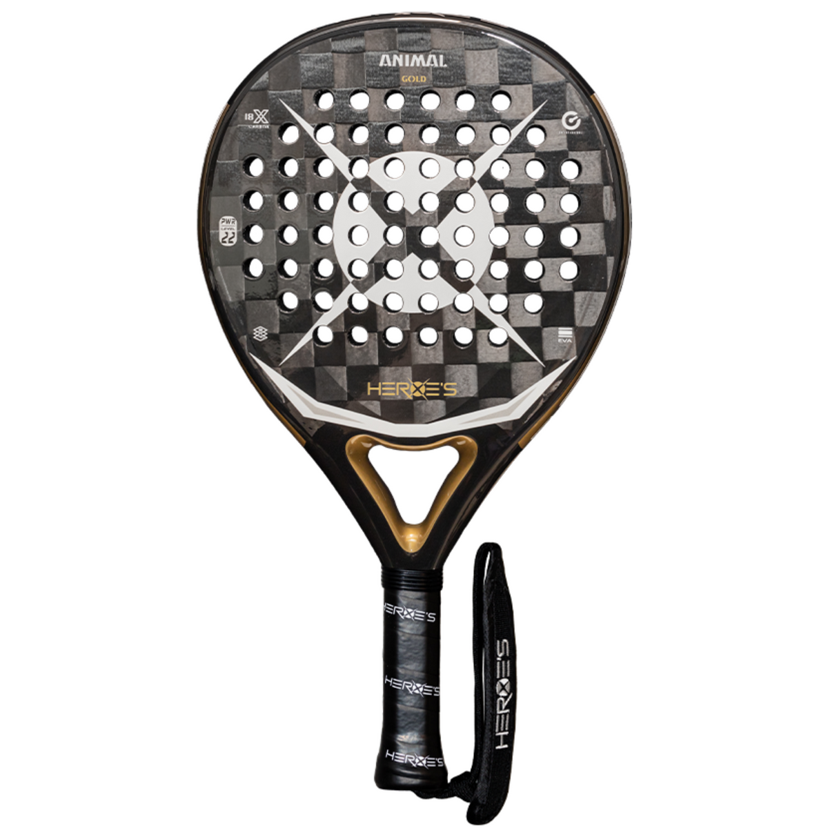 Heroes Animal Power Padel Racket | 18K Carbon, EVA, 360g – Padelsouq