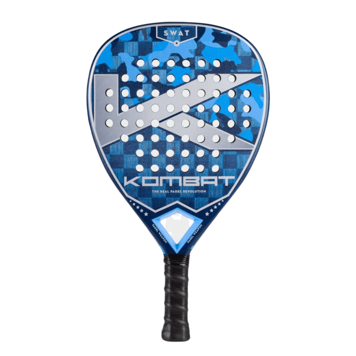 Shop KOMBAT SWAT BLUE CARBON 18K Padel Racket | PadelSouq Uae – Padelsouq